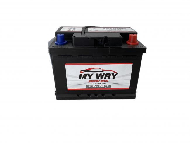 MY WAY - Akumulatori POWER PLUS12V 55AH D+ 500A - 242x175x175