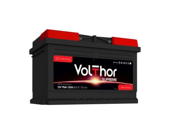 VOLTHOR SUPREME12V 75AH D+ 720A - 278x175x175