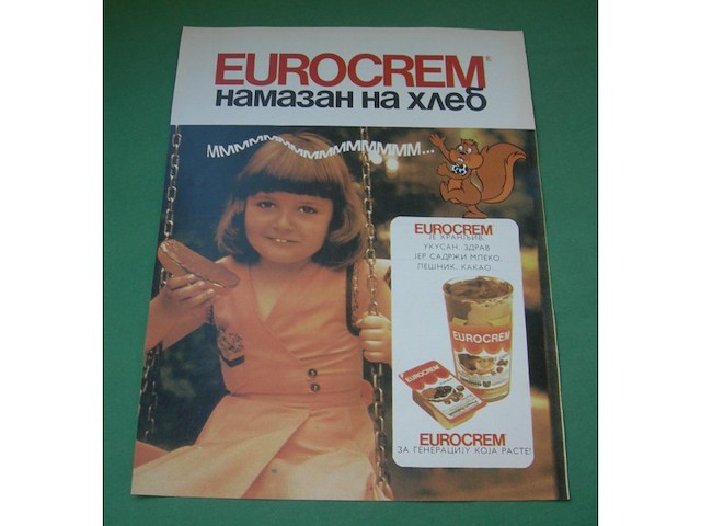 Eurocrem, stara novinska reklama 7