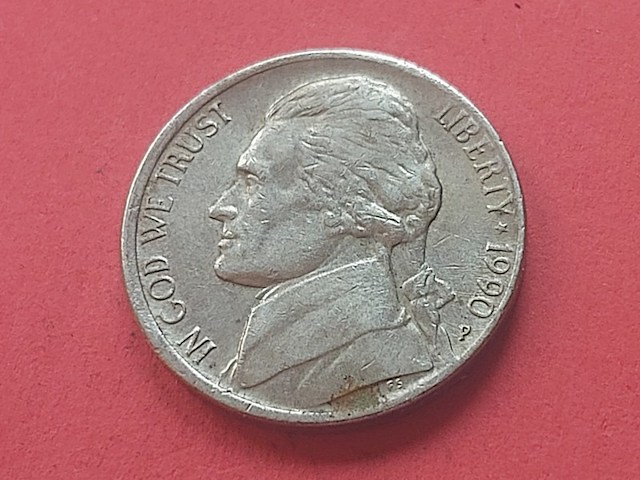 USA  - five cents 1990 god P