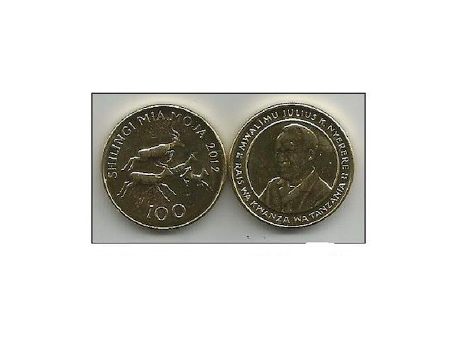 Tanzania 100 shillings 2012. UNC