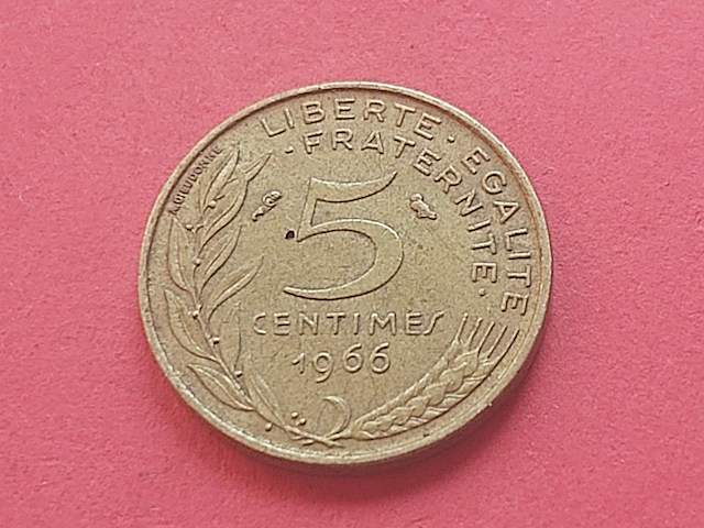 Francuska  - 5 centimes 1966 god