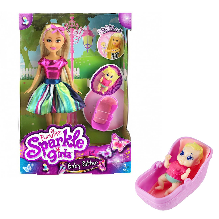 Sparkle Girlz Lutka Baby sitter 44-374000