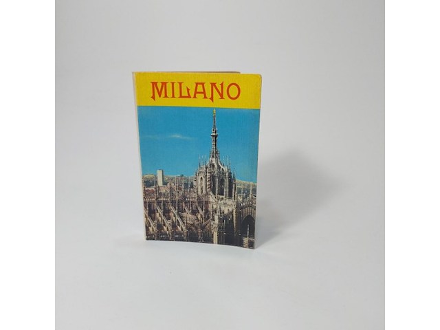 Milano 24 vedute colorate postcard booklet