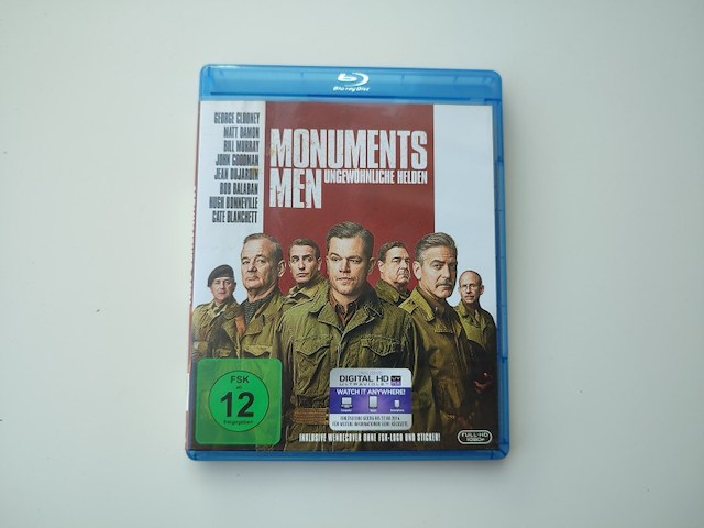 The Monuments Men original blu ray