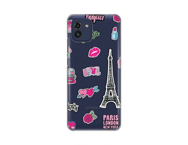 3G Print Skin Love Paris zaštitna maska za Samsung A035G Galaxy A03