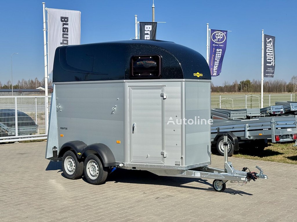 Nova Humbaur Equitos Alu Plus 2000 trailer for 2 horses saddle room 2T GVW prikolica za prevoz konja