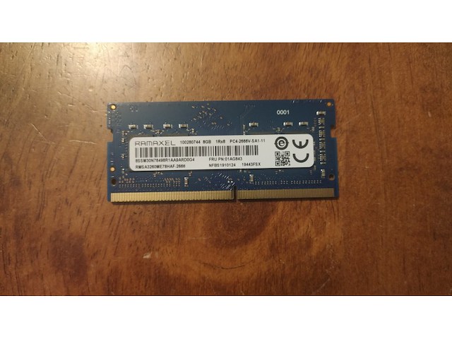 Ram memorija DDR4 Ramaxel 8GB , 2666Mhz