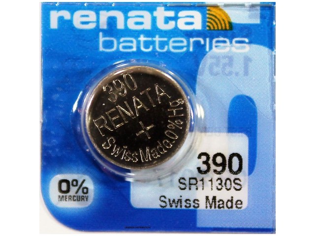 Renata baterija 390 1,55V Srebro oksid dugme baterija za SAT, Pakovanje 1kom