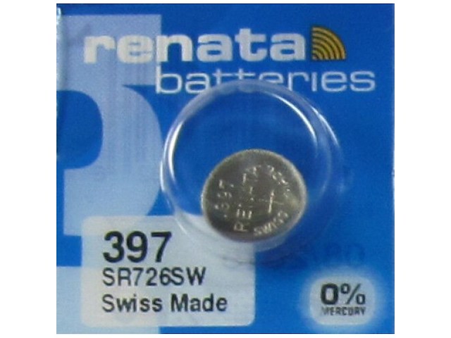 Renata baterija 397 1,55V Srebro oksid dugme baterija za SAT, Pakovanje 1kom