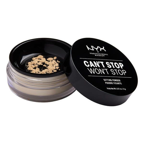 Puder u prahu za setovanje šminke NYX Professional Makeup Can’t Stop Won’t Stop CSWSSP 6g Light Medium CSWSSP02