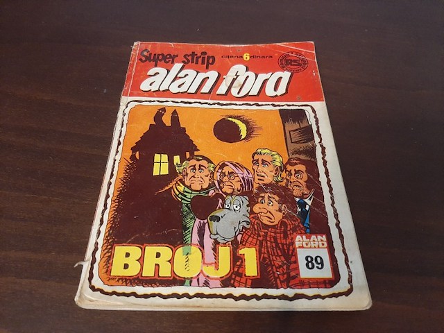 Super strip Alan Ford Broj 1 br. 89 Vjesnik