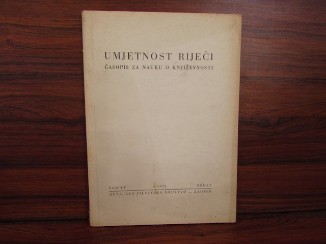 Umjetnost riječi / broj 2, 1971.