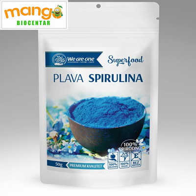 Plava spirulina prah 50gr – We are one