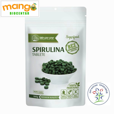 Spirulina tablete 100gr organski proizvod – We are one