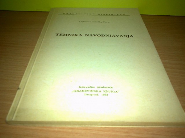 TEHNIKA NAVODNJAVANJA Lawrence,Criddle,Davis