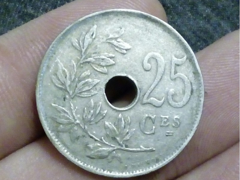 Belgique, 25 centi 1921