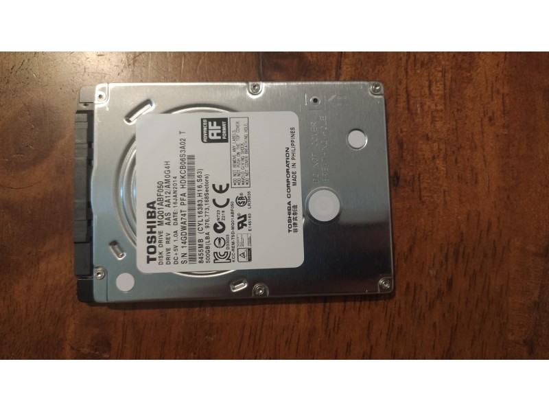 Hard disk SLIM Toshiba 500GB , SATA III , 100% helta