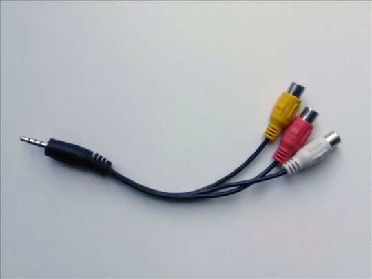 Kabel audio stereo video za kameru 4-pina 3,5mm