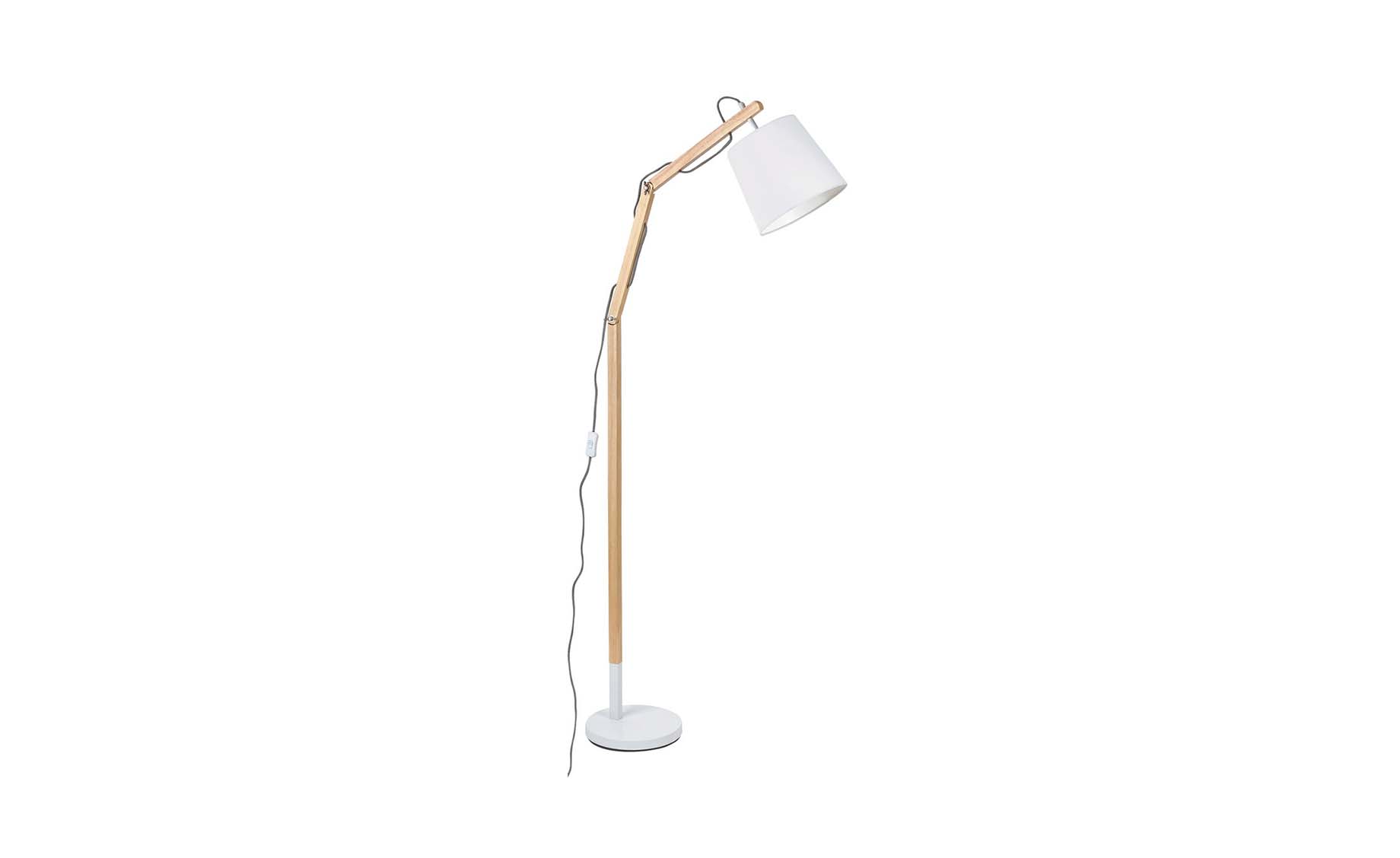 Podna lampa Thomas natur/bela