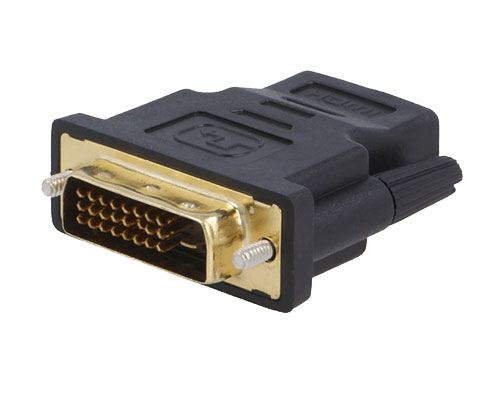 DVI-D (24+1) muški na HDMI ženski adapter