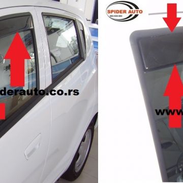 Chevrolet Spark 2010-2019 prednji+zadnji bočni vetrobrani