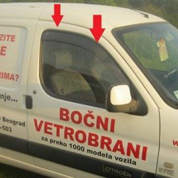 Citroen Berlingo 1996-2008 bočni vetrobrani prednji par