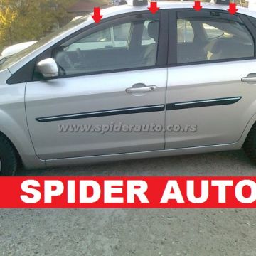 Ford Focus 2005-2011 (sedan i hečbek) prednji+zadnji bočni vetrobrani