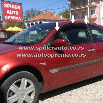 Renault Megane II model sa 3 vrata bočni vetrobrani