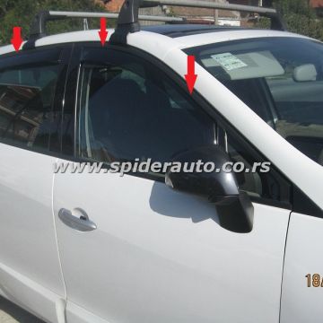 Renault Scenic III 2009-2016 prednji+zadnji bočni vetrobrani