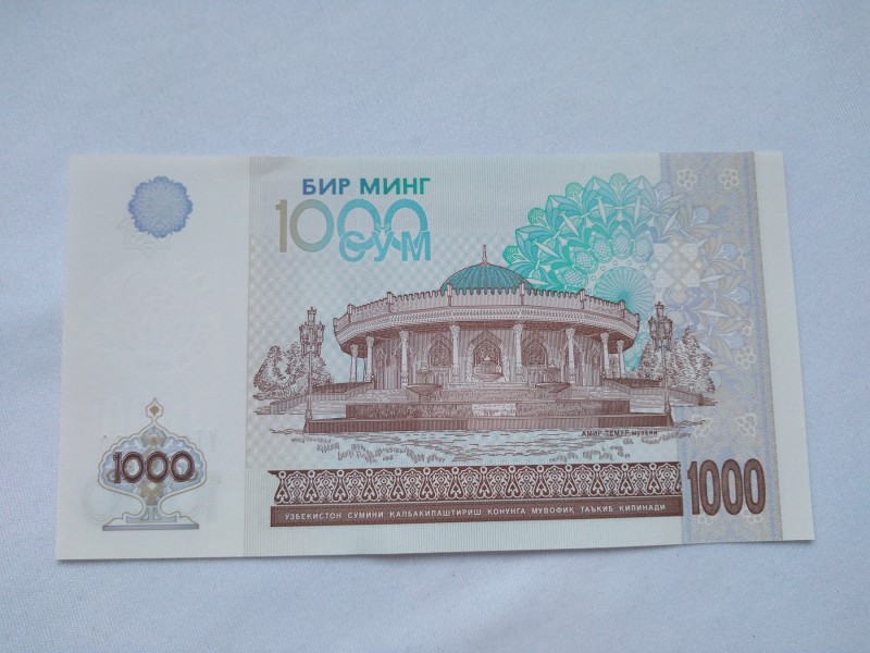 Uzbekistan 1.000 sum,2001 god.UNC