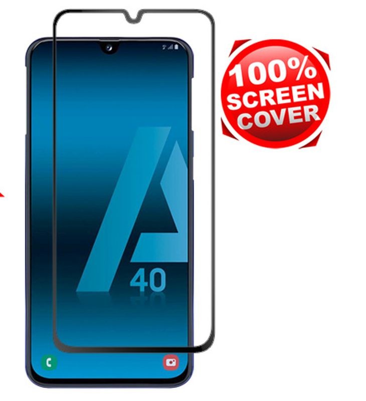 Zaštitno staklo 5D full glue za Samsung SM-A405F Galaxy A40 2019 (5.9") crni rub