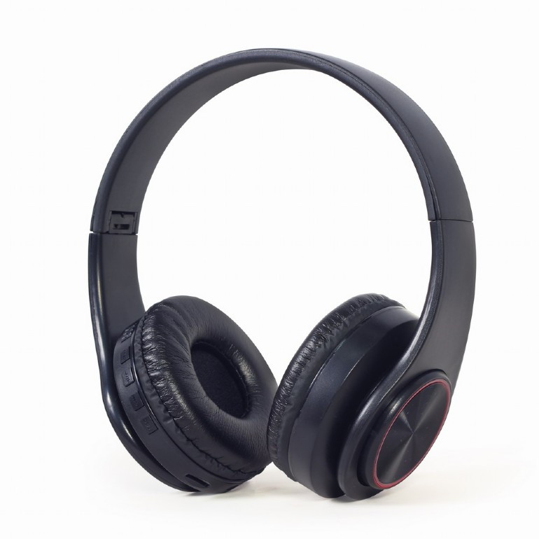 BLUETOOTH 5.0 STEREO SLUŠALICE S MIKROFONOM OVER-EAR GEMBIRD BHP-LED-01, BLACK