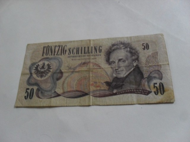 50 SCHILLING 1970. AUSTRIJA