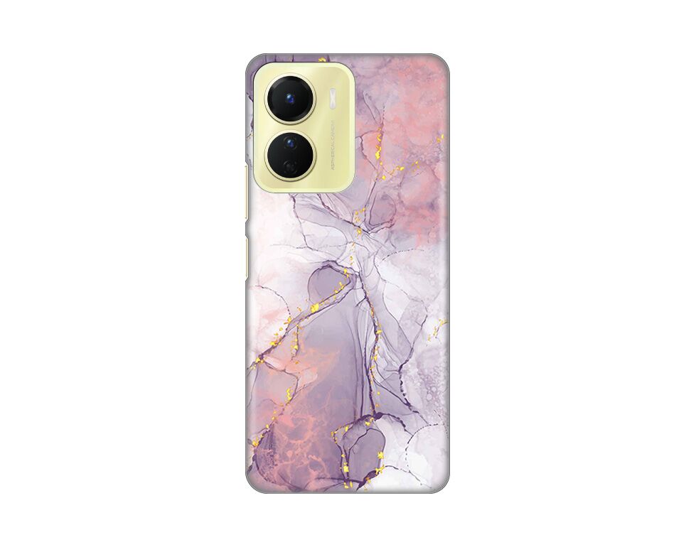 Silikonska futrola PRINT - Vivo Y16 Pink Marble