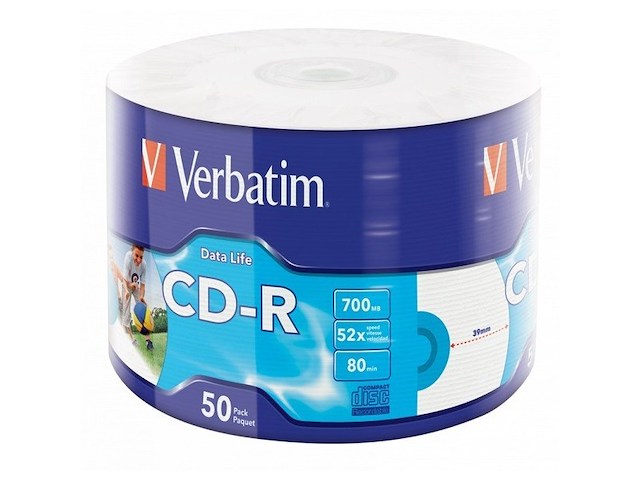 VERBATIM CD-R PRINTABLE 700MB 52X (50 komada)