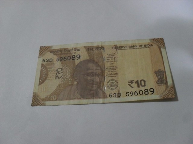 10 RUPEES 2018.