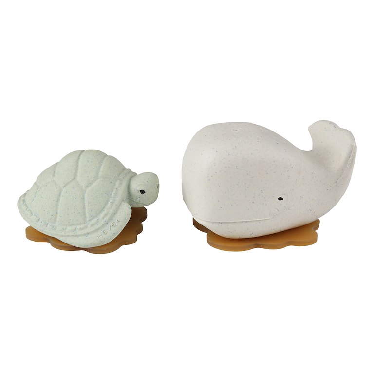 Squeeze'N'Splash igračke za kupanje -kit i kornjača, snežno plava i žalfija