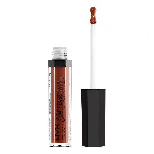 Tečni ruž za usne sa efektom visokog sjaja NYX Professional Makeup Slip Tease STLL 3ml Sandalwood STLL19