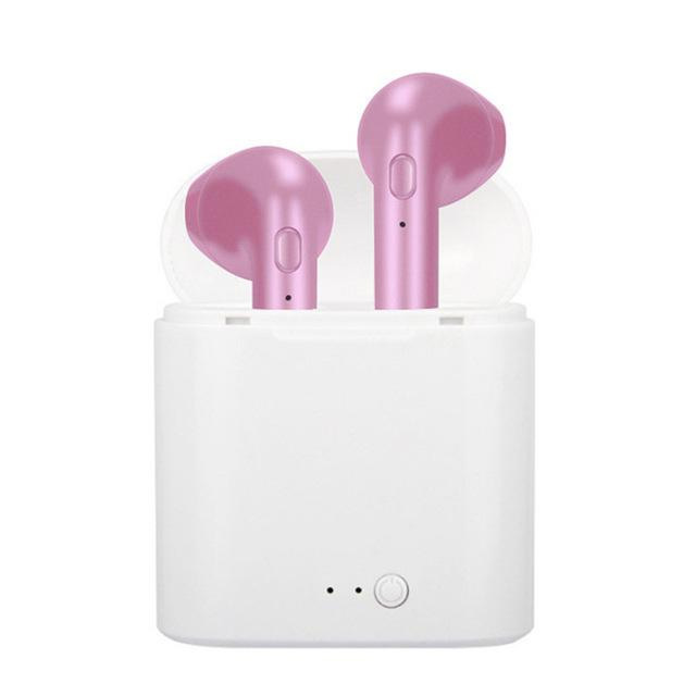 Bluetooth slusalice Airpods i7s TWS ljubicaste HQ