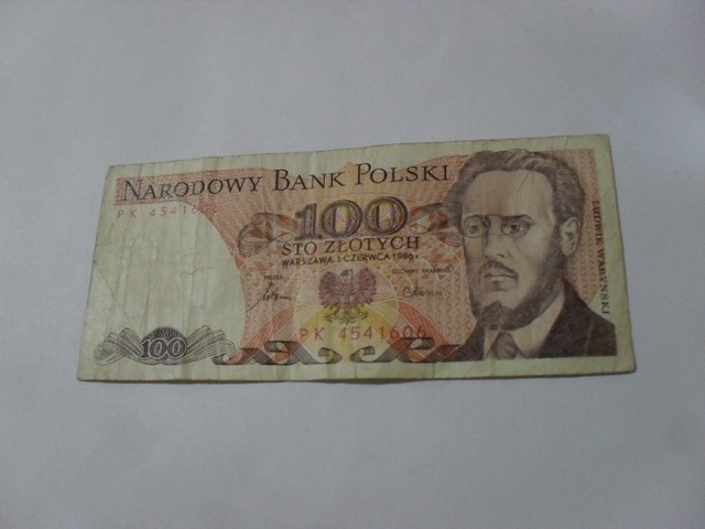 100 ZLOTYCH 1986.