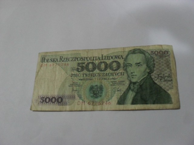 5000 ZLOTYCH 1982.