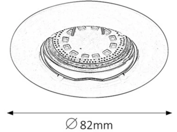 Rabalux Led ugradni spot GU10 3x3W 3000K Lite