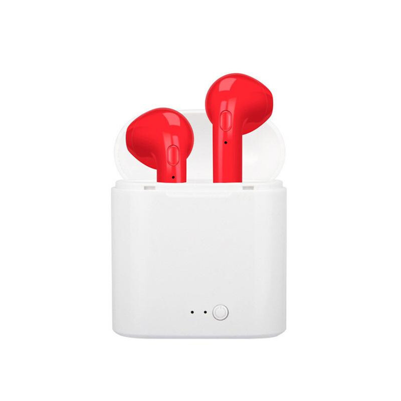 Bluetooth slusalice Airpods i7s TWS crvene HQ