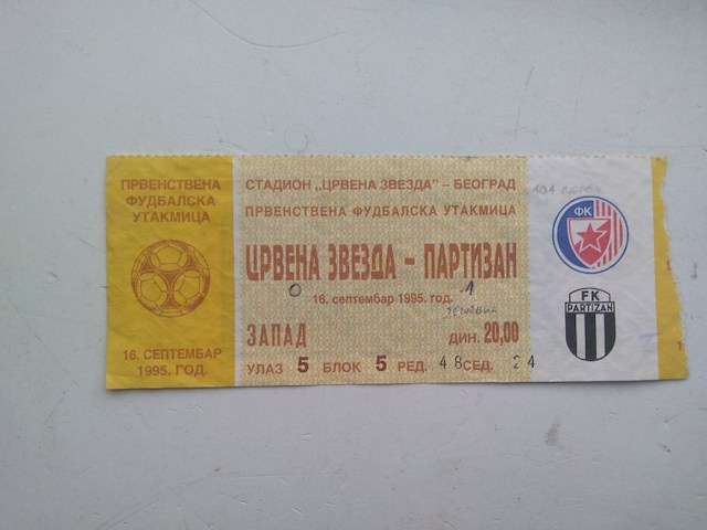 Crvena zvezda – Partizan 1995.