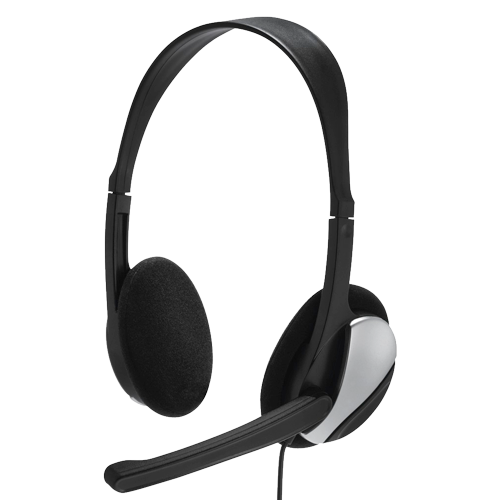 HAMA Žične slušalice HS-P100 (Crna/siva)