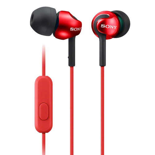 SONY slušalice MDR-EX110APR (Crvene)