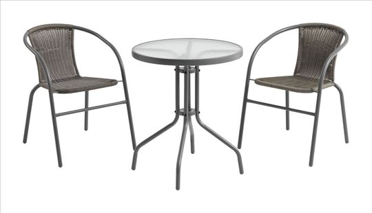 Baštenski set sto i 2 stolice nov Set za terasu