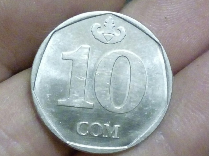 Kirgistan, 10 som 2008