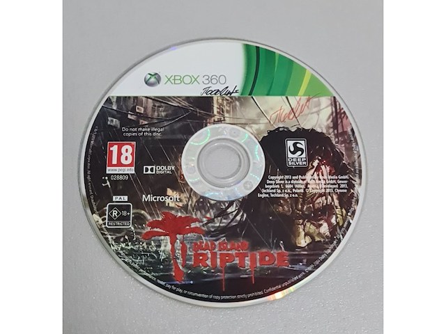 Dead Island Riptide   XBOX 360 samo disk